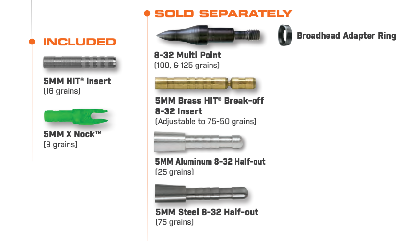 Easton - 5MM AXIS Carbon Arrow Match Grade 1 doz. Shafts – Huntnhouse LLC